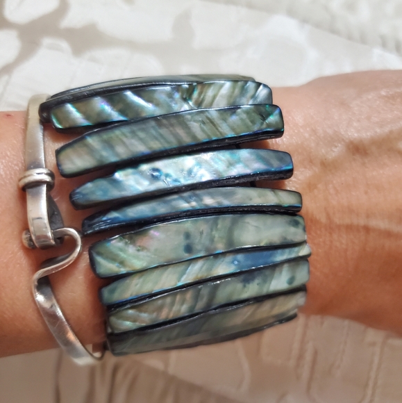 Handmade | Jewelry | Abalone Shell Stretch Bracelet | Poshmark